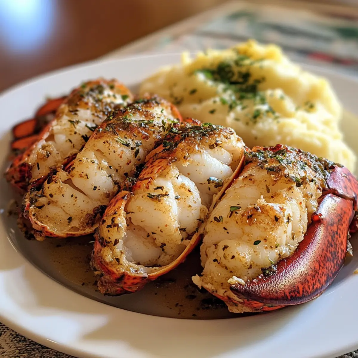 Ultimate Baked Lobster Tails with Garlic Herb Butter & Delicious Mash