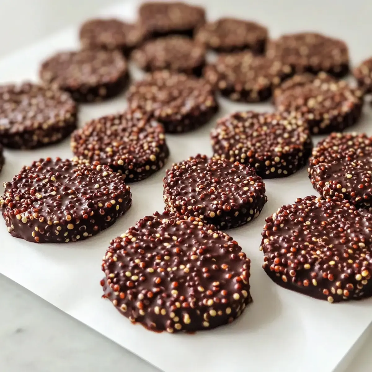 Irresistible Dark Chocolate Quinoa Crisps for Guilt-Free Snacking