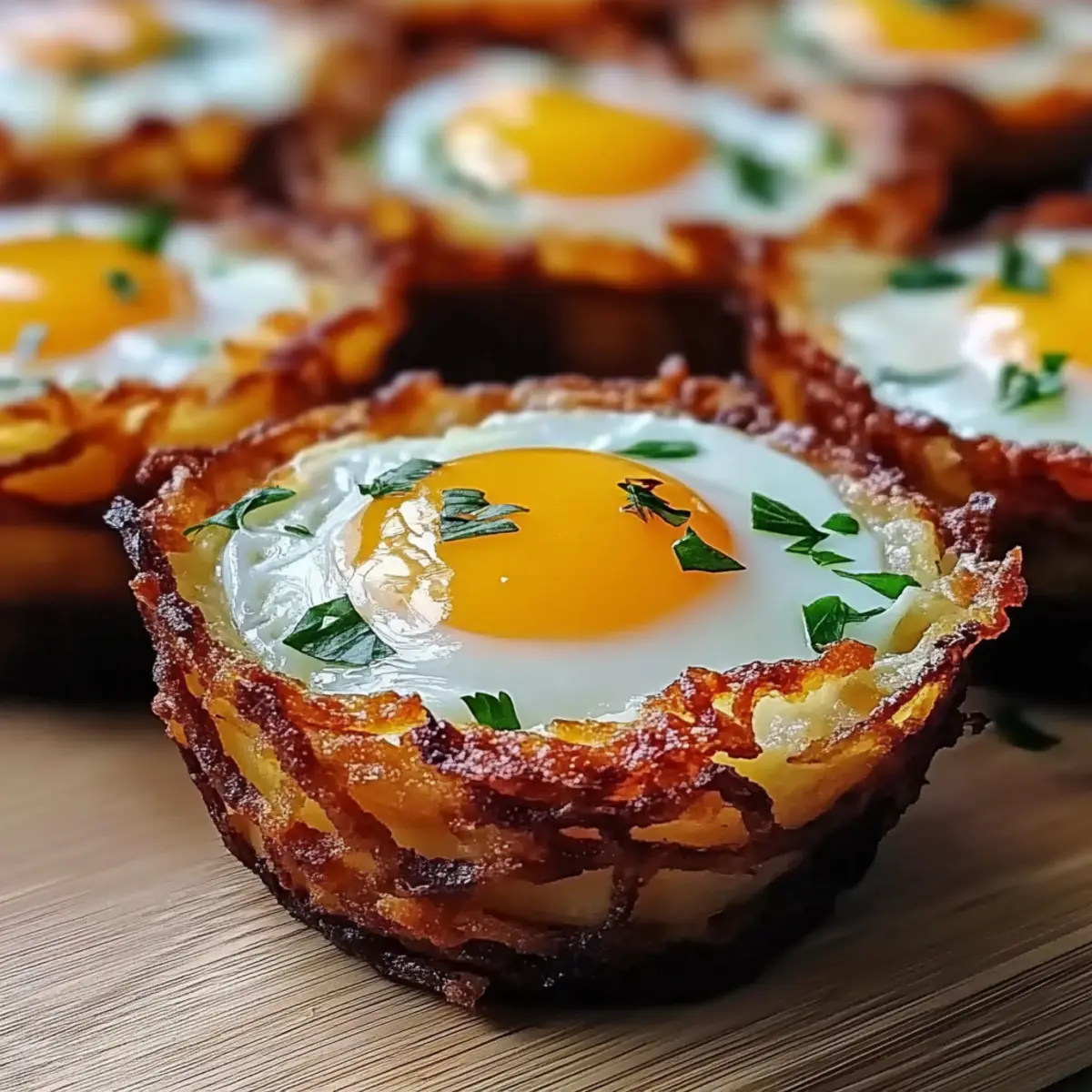 Irresistible Eggs in Crispy Hash Brown Baskets for Breakfast